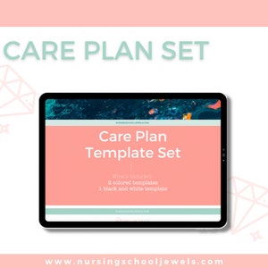Digital Care Plan Template PDF | Nursing Study Tool - Etsy