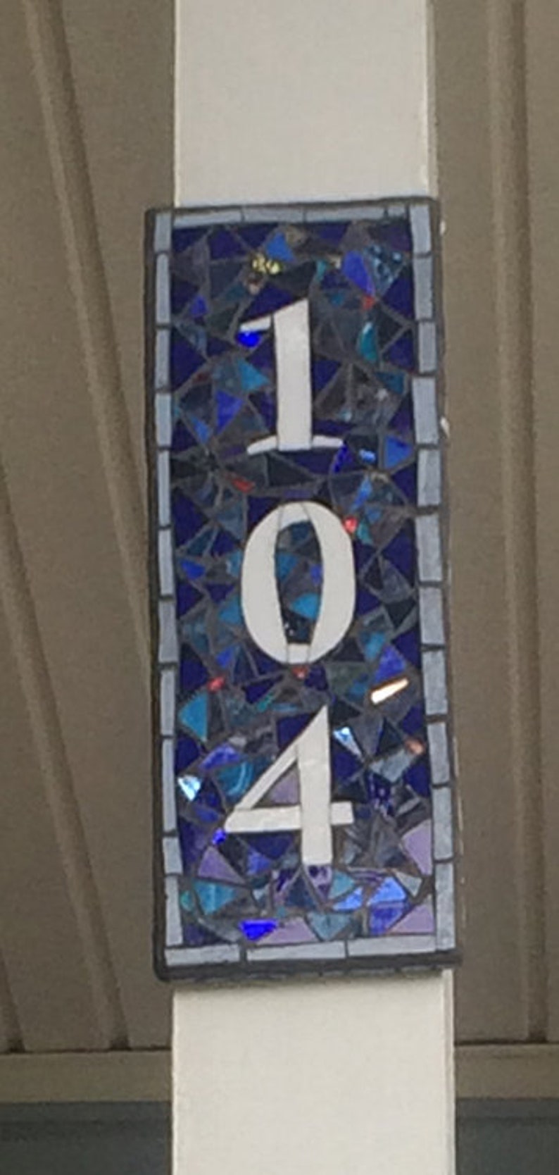 Custom Mosaic House Number Signs - Etsy