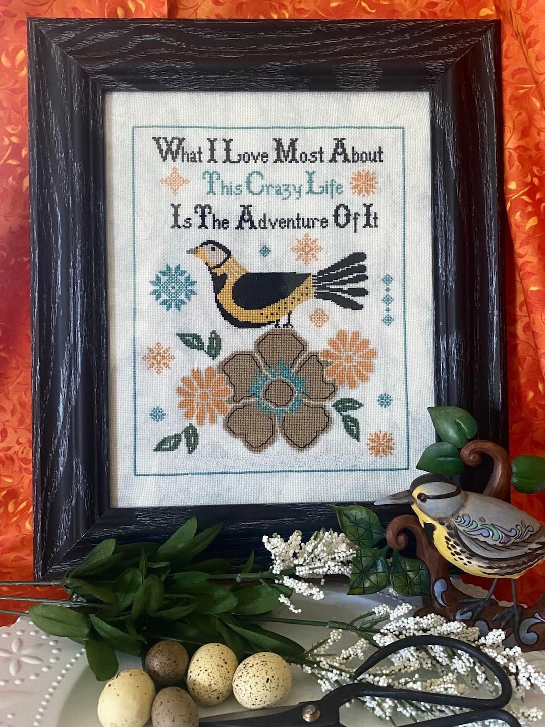 DIGITAL DOWNLOAD - This Crazy Bird Cross Stitch Pattern. - Etsy