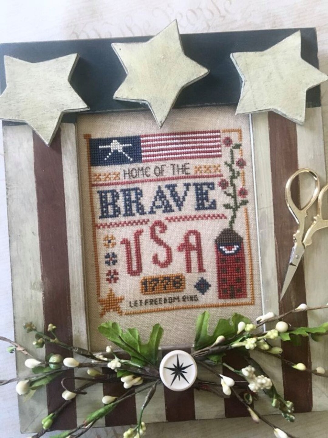 DIGITAL DOWNLOAD - the Brave Cross Stitch Pattern. - Etsy