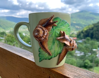 Ceramic Snail Realistic Handmade - Etsy