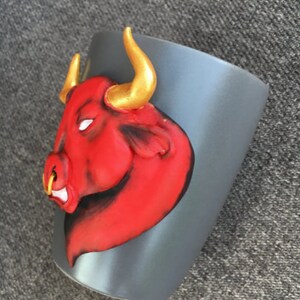Bull Mug, Mug With Bull, Zodiac Sign 3d, Bullfighting Mug, Corrida Cup ...