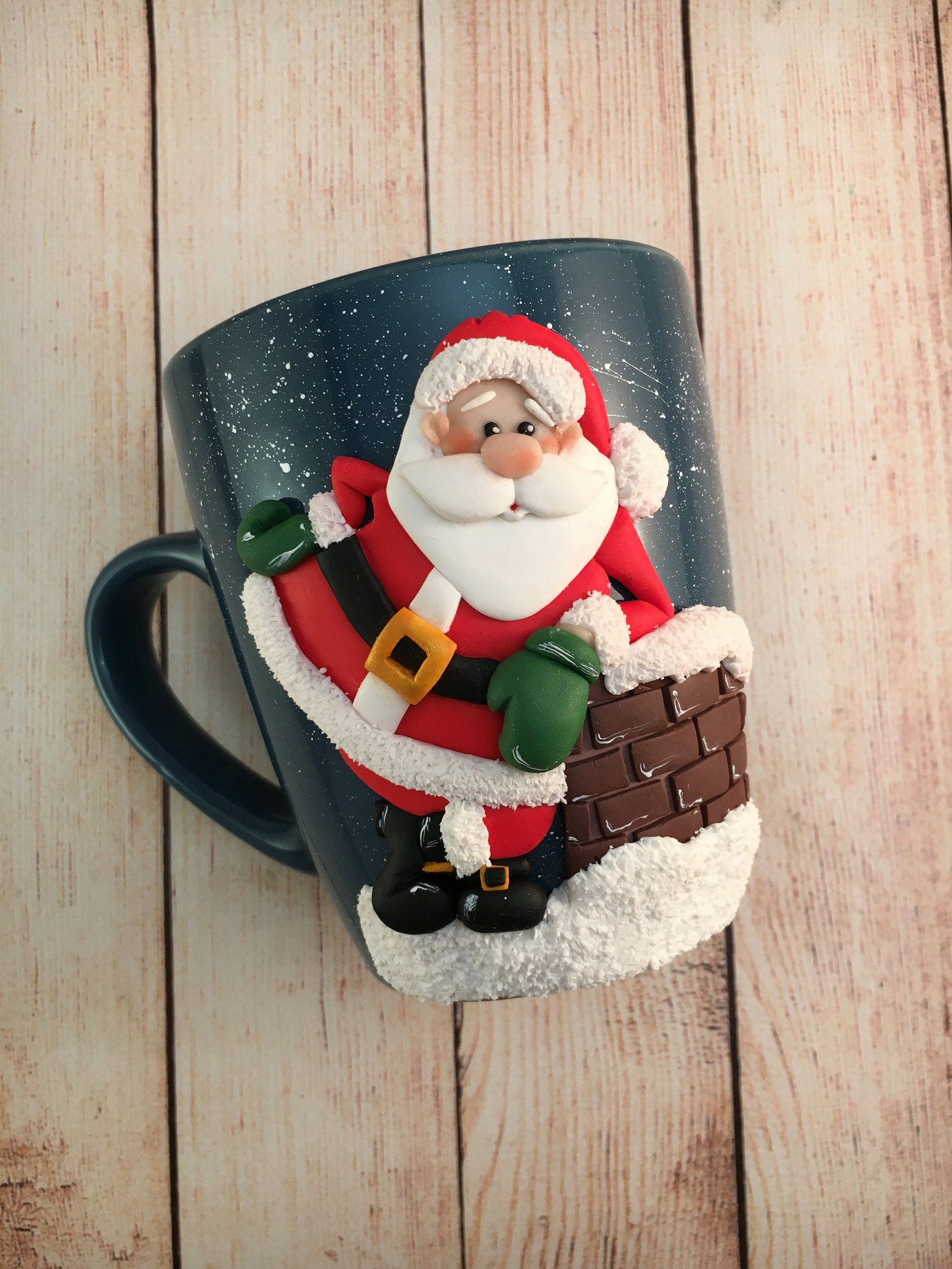 Super Positive Santa Claus Mug with Santa Christmas mug | Etsy