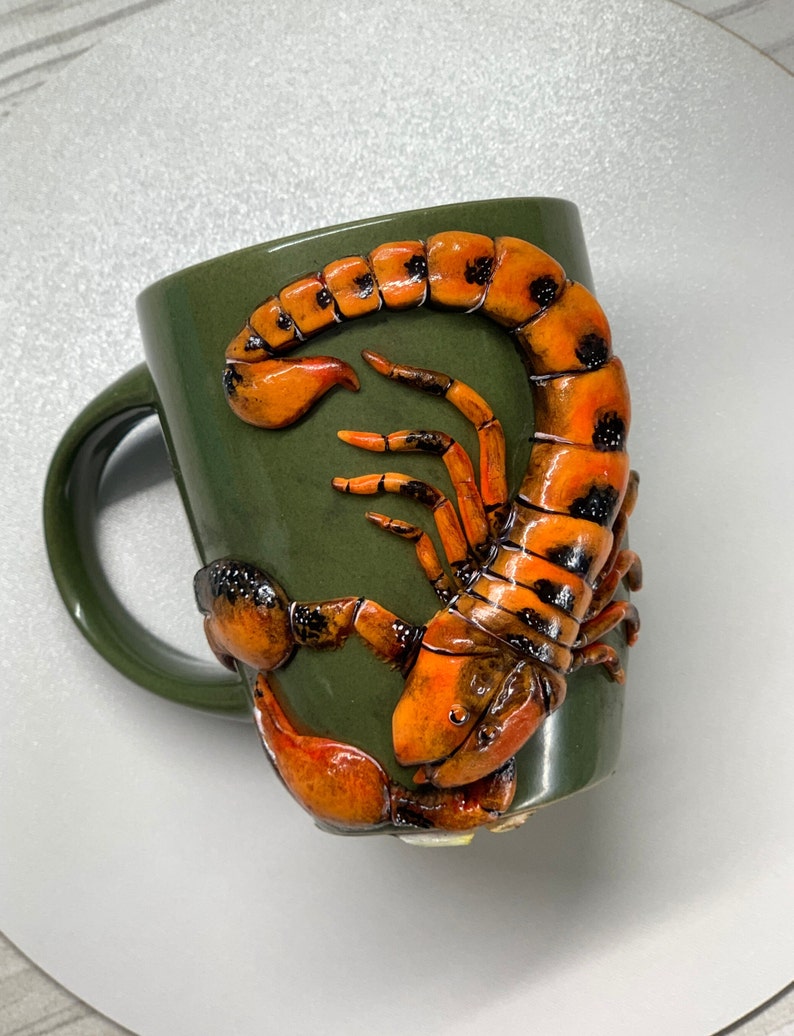 Scorpio Mug, Cup With Scorpio, Scorpion 3d, Scary Mug, Scorpion Mug - Etsy