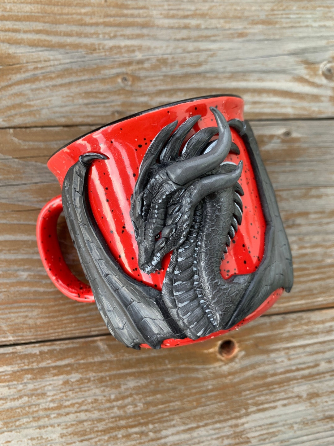 Black Dragon Mug, Black Dragon Coffee Cup, Black Dragon 3d, Mug With ...