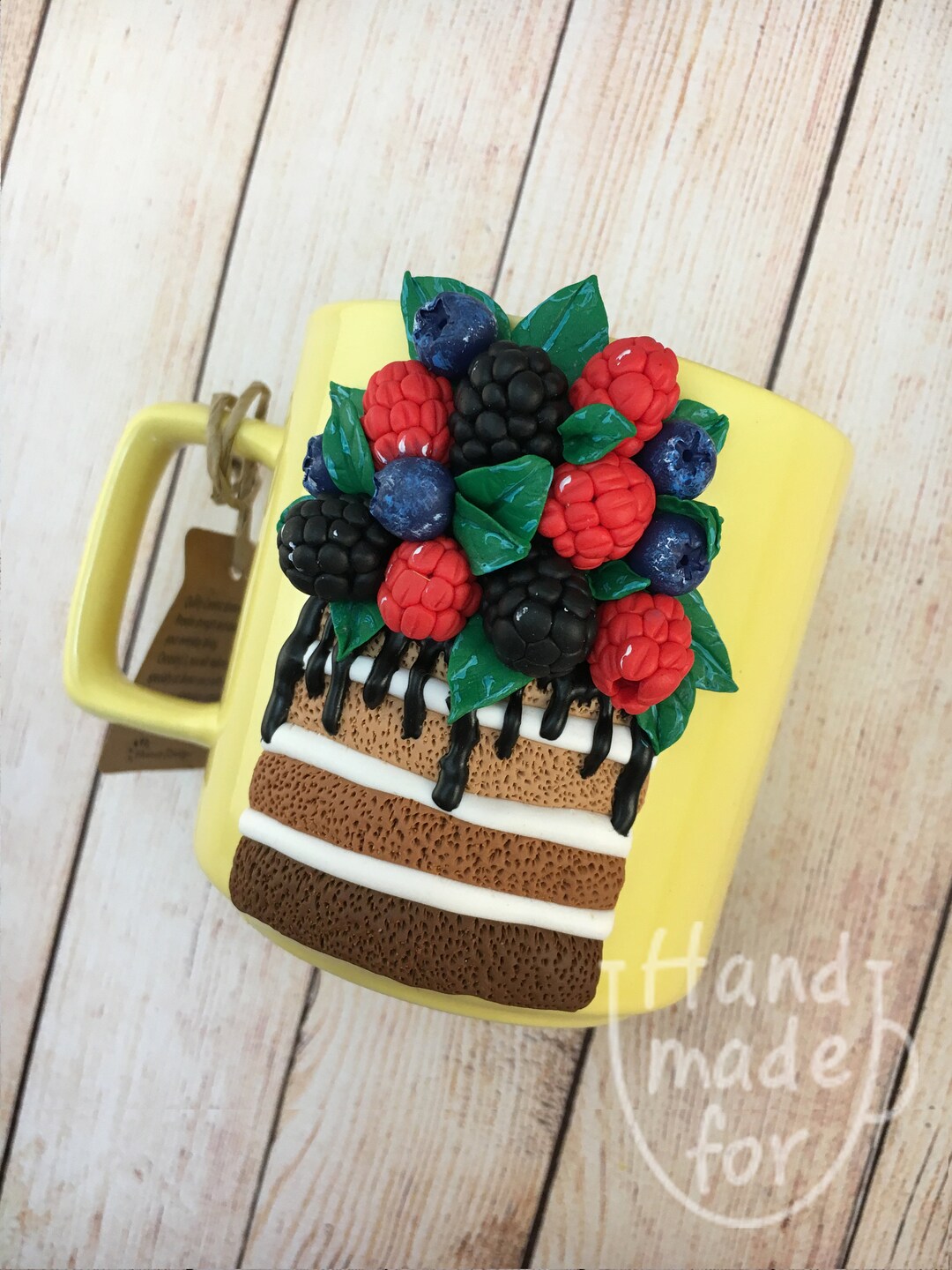 Berry Sponge Cake Mug Cake With Fresh Berries Mug Mug With - Etsy