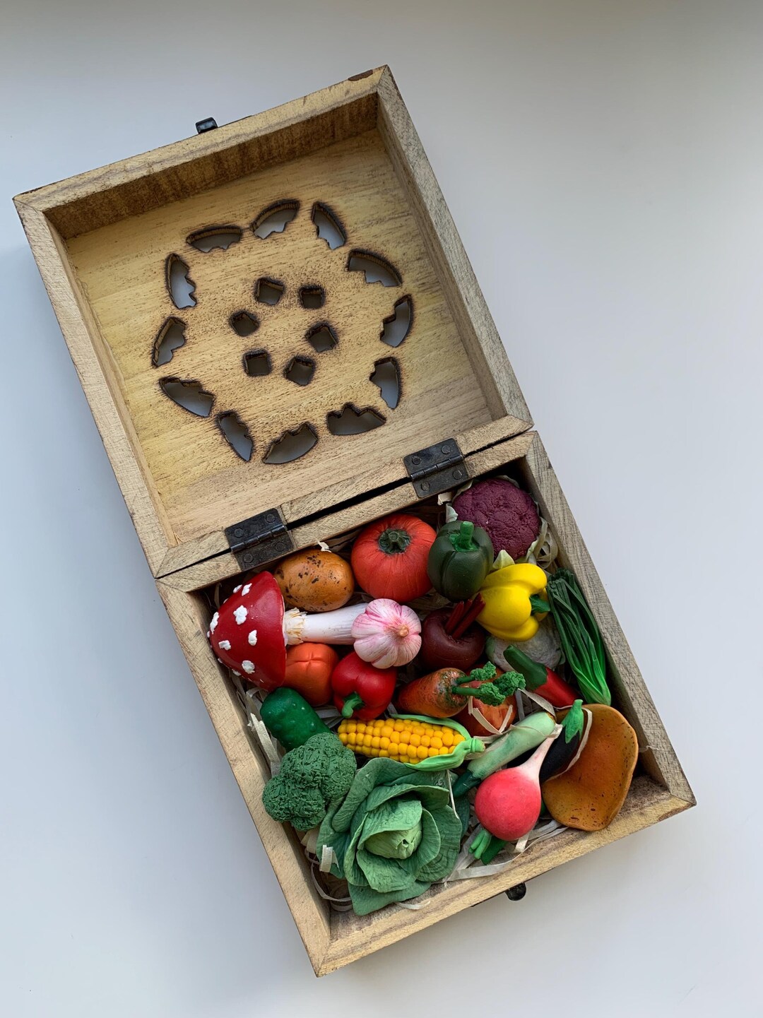Mini Vegetables Box, Polymer Clay Vegetables, 26 Mini Vegetables ...