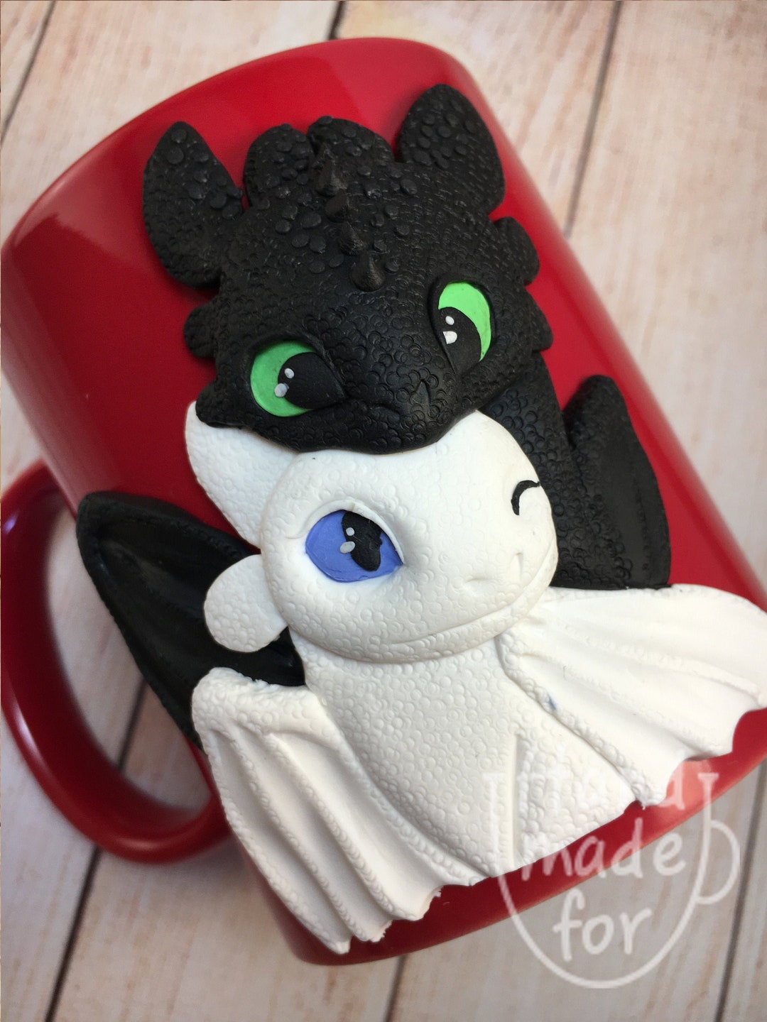 Dragons in Love Mug, Night and Light Dragon, Black Dragon Mug - Etsy