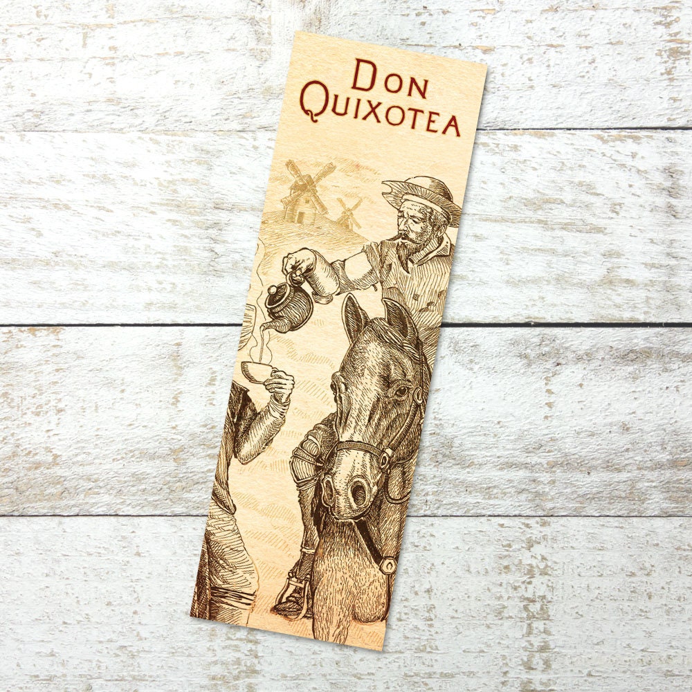 Don Quixote Tea With Bookmark Miguel Cervantes Tea English - Etsy