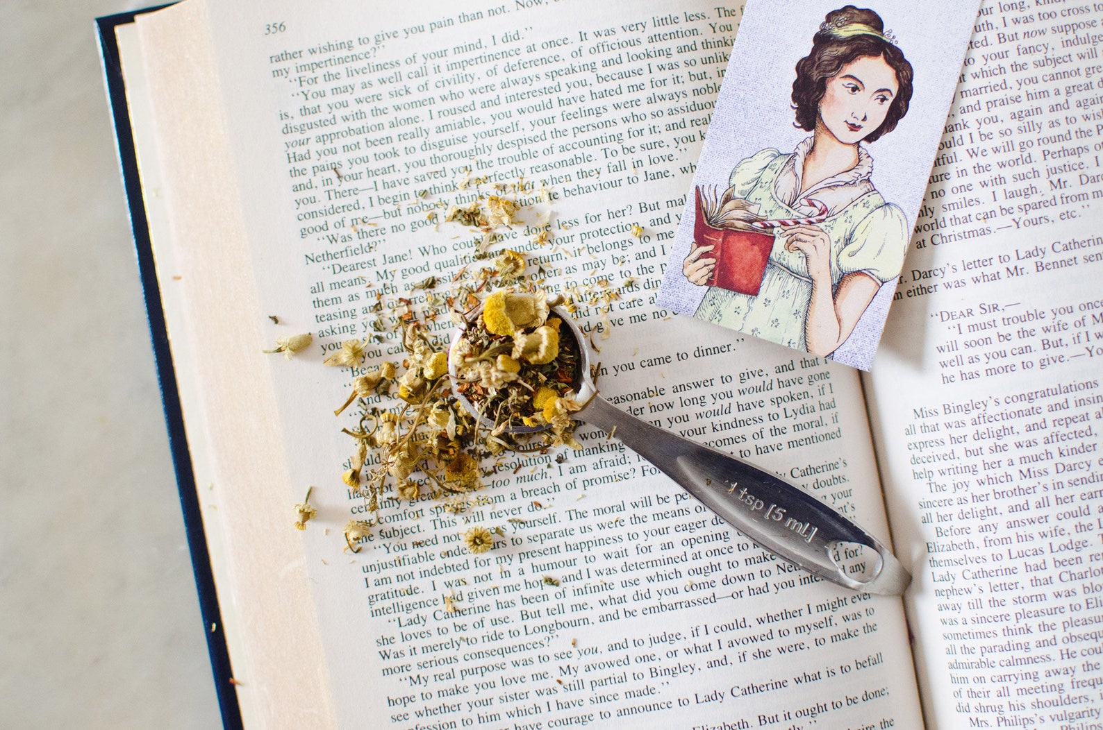 Pride and Prejudice Tea With Bookmarks; Pride and Peppermint, Inspired ...