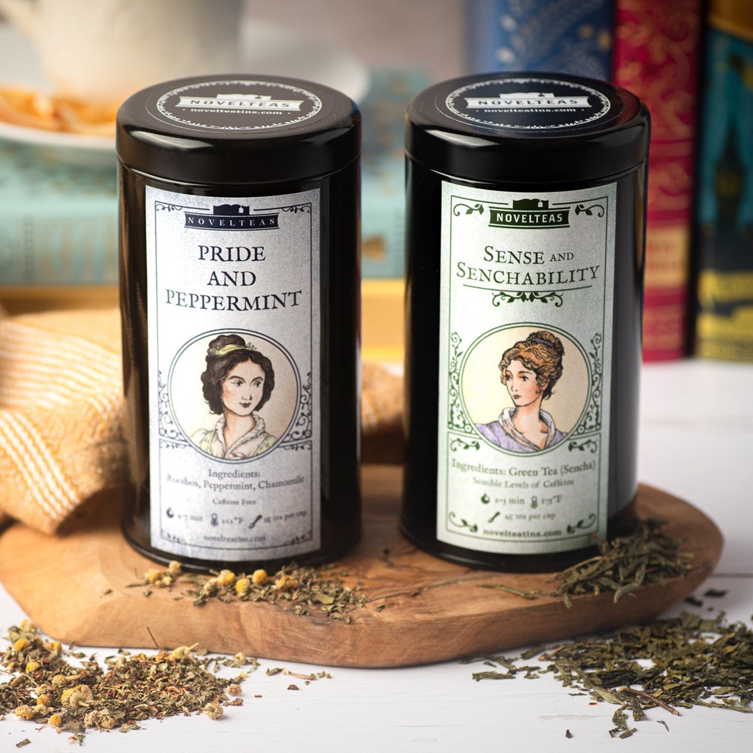 Jane Austen Tea Gift Set With Bookmarks; Pride and Prejudice, Sense and ...