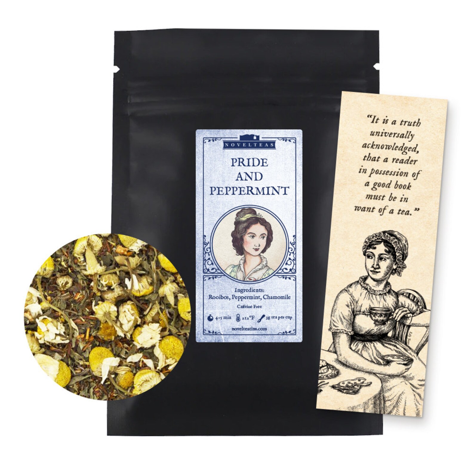 Pride and Prejudice Tea With Bookmarks; Pride and Peppermint, Inspired ...
