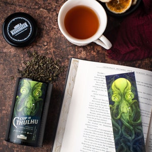 Demon Duo Tea Gift Set, Cthulhu and Calcifer, Watercolor Bookmarks ...