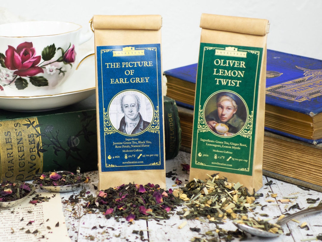 Victorian Literature Tea Samplers With Bookmarks Loose Tea - Etsy