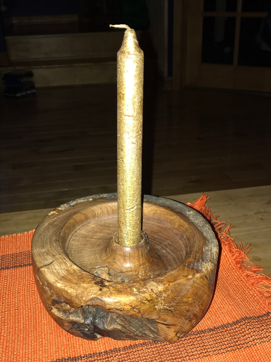 Candlestick Wood Turned Spalted Maple Rustic - Etsy