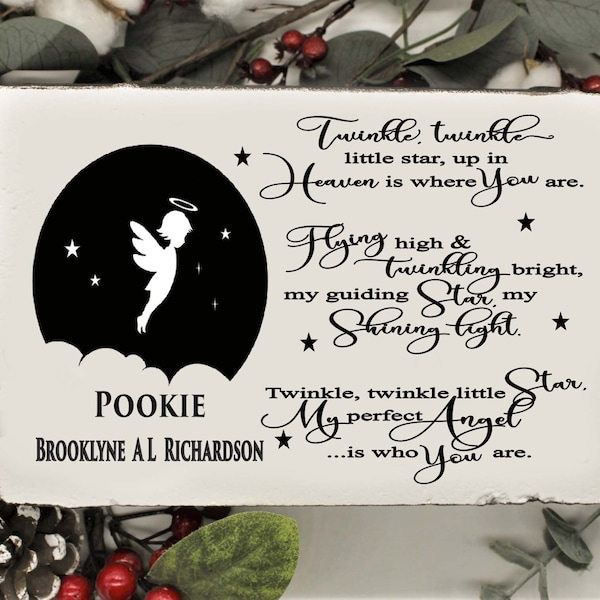 Twinkle Twinkle Little Star Baby Memorial - Etsy