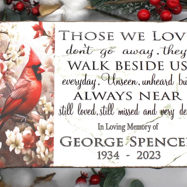 Cardinal Memorial Stone - Etsy