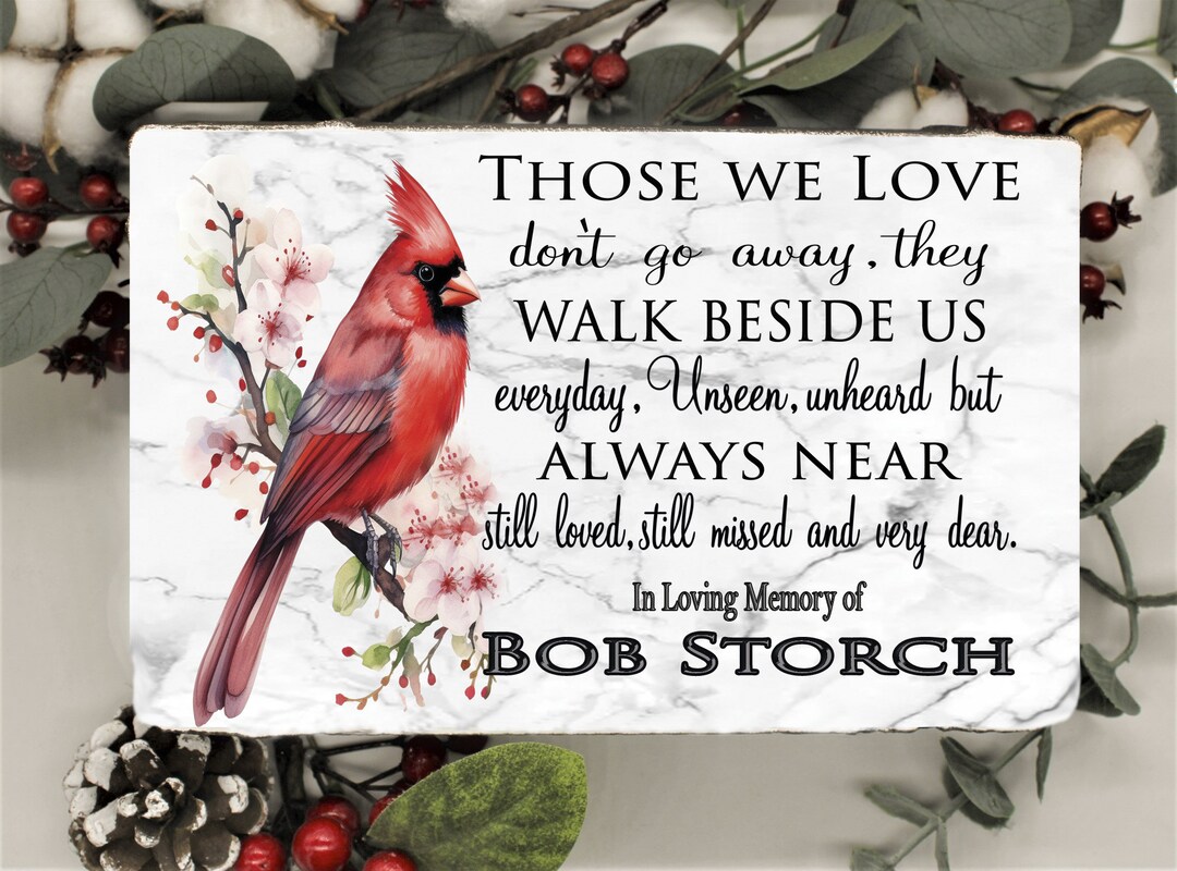 Personalized Cardinal Memorial Stones: Thoughtful Garden Gifts for ...