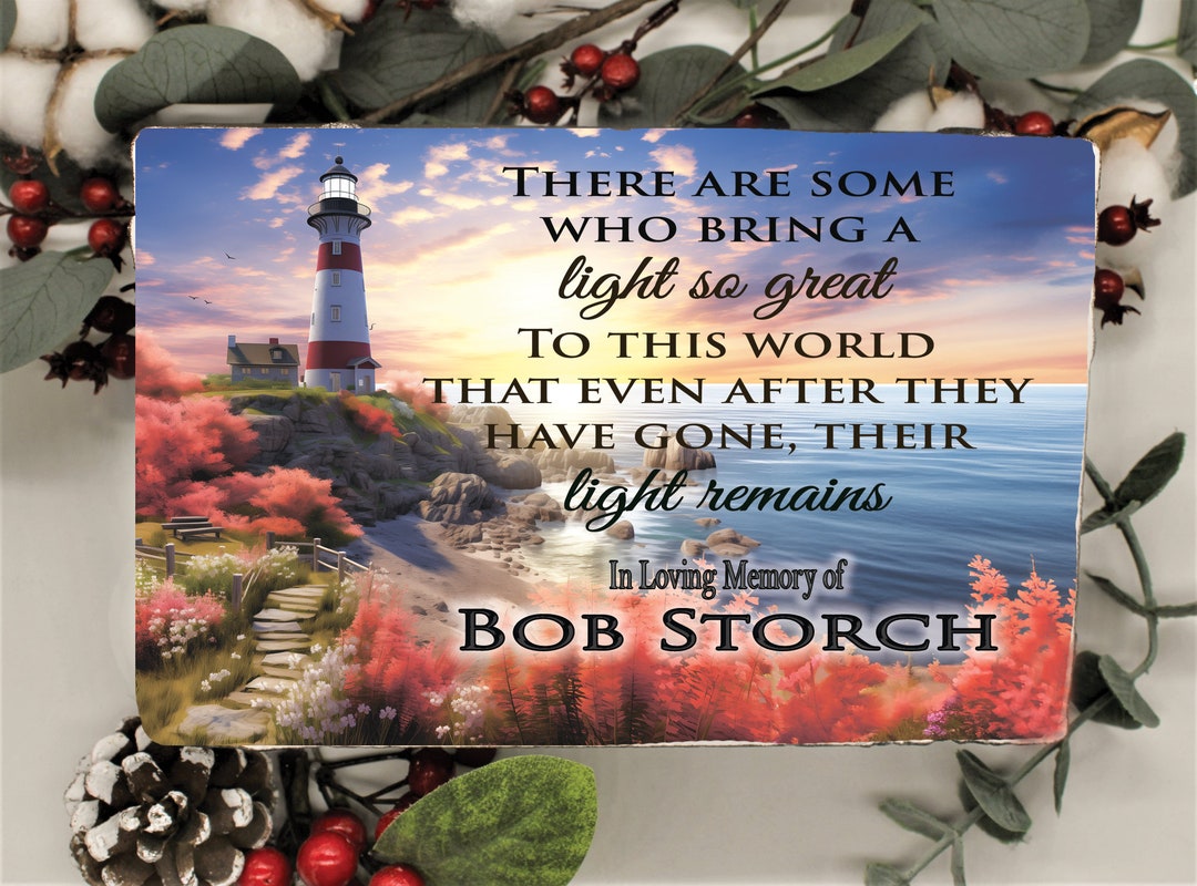 Memorial Stone With a Lighthouse Design, Makes for a Great Memorial ...