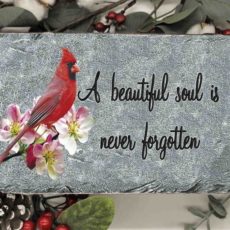 Cardinal Memorial Stone - Etsy