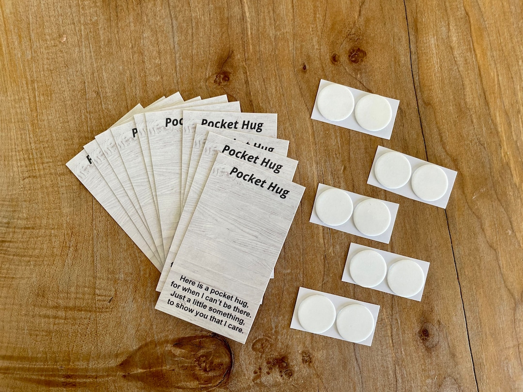 Pocket Hug Backing Card and Sticky Dots Kit, Diy Pocket Hug, Pocket Hug ...