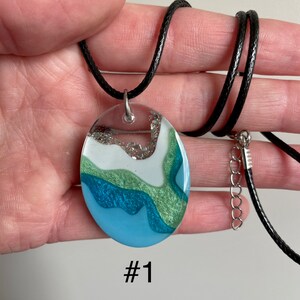 Larger Geode Inspired Resin Necklaces, Statement Jewelry, West Coast ...