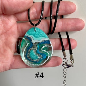 Larger Geode Inspired Resin Necklaces, Statement Jewelry, West Coast ...