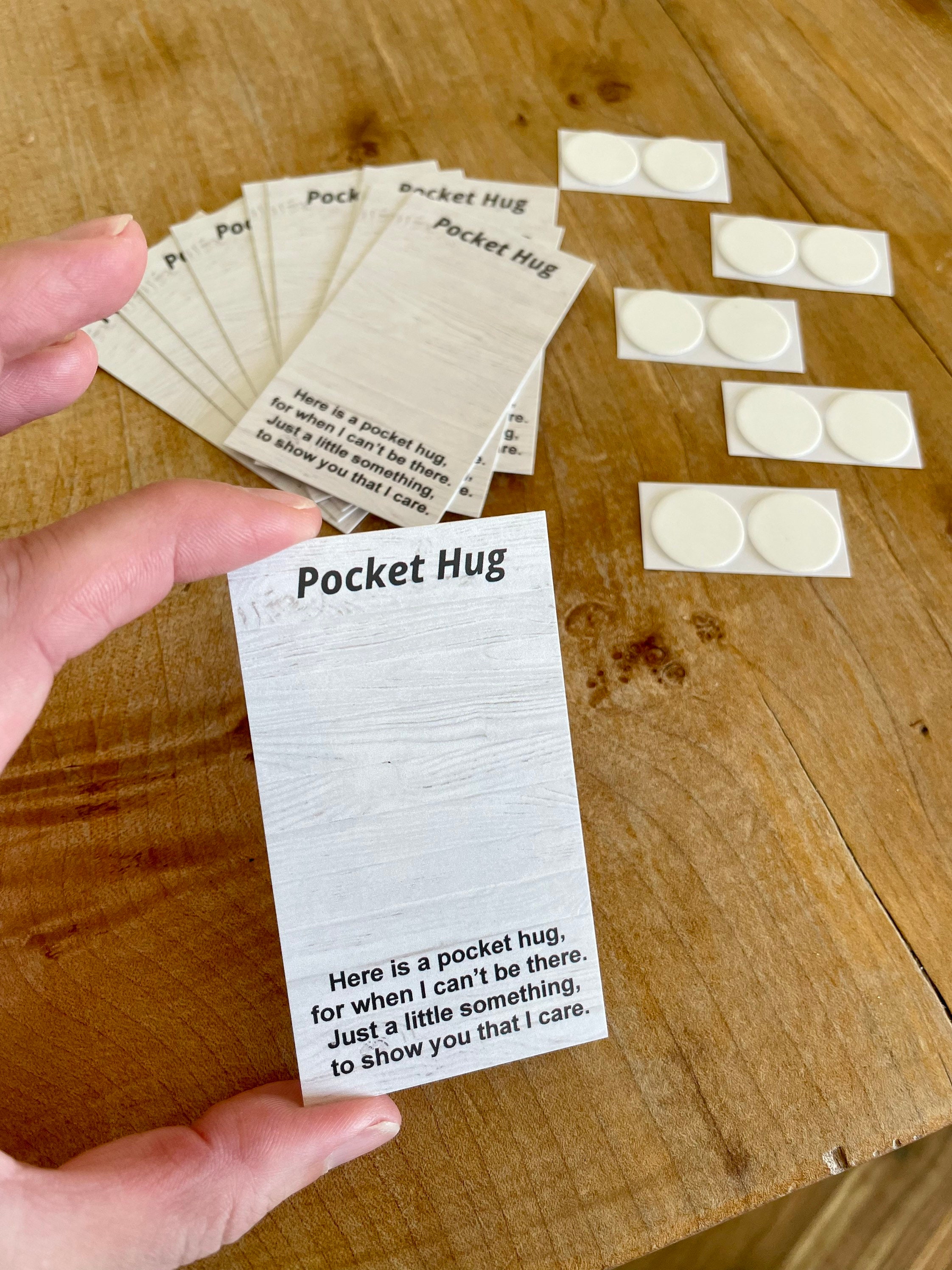 Pocket Hug Backing Card and Sticky Dots Kit, Diy Pocket Hug, Pocket Hug ...