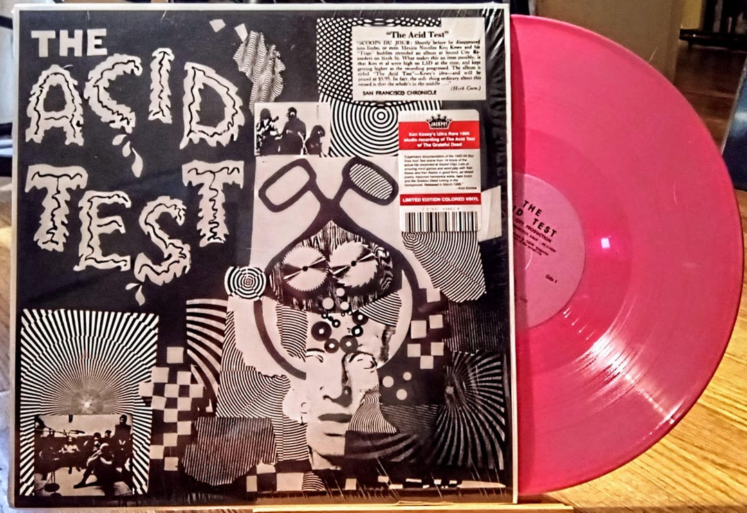 The Acid Test Merry Pranksters on Pink Colored Vinyl First Press Vinyl ...