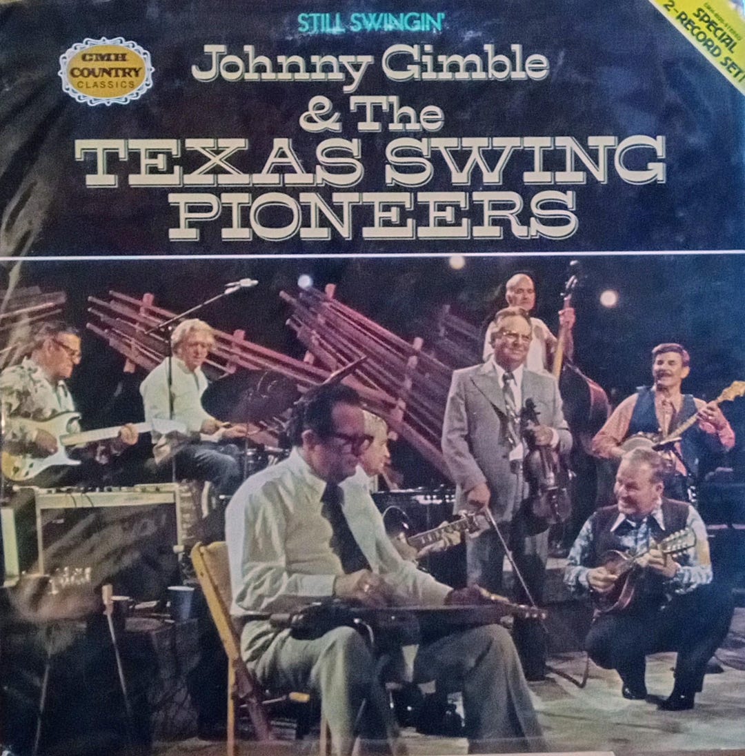 Johnny Gimble & the Texas Swing Pioneers First Press Vintage Vinyl ...