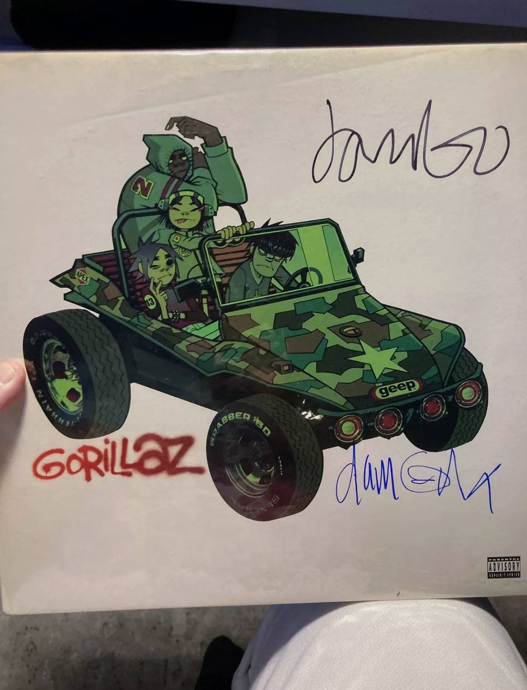 Autographed Gorillaz by Gorillaz First Press Vintage Vinyl Record Album ...