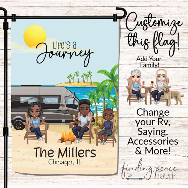 Personalized Garden Flags for Campers - Etsy