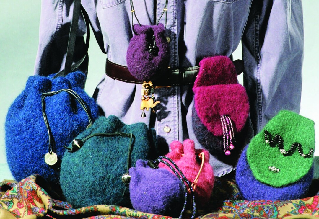 Felt Pouches & Belt Bag ~ Knitted Pattern ~ PDF Download - Etsy