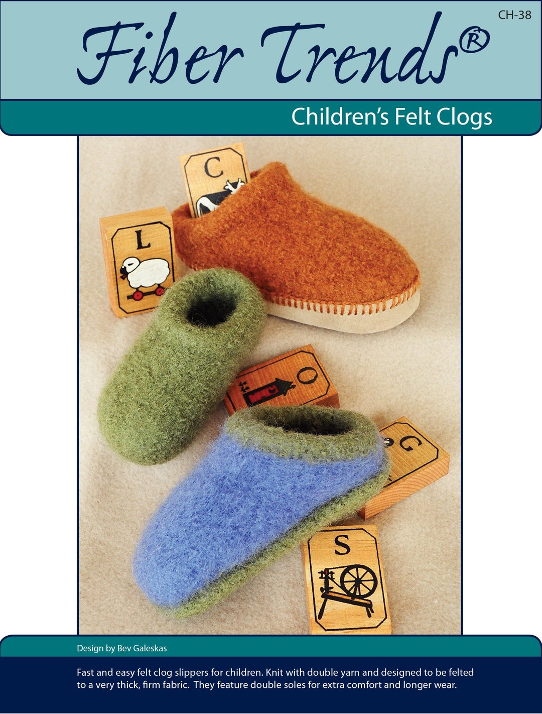 Children's Felt Clogs ~ Knitting Pattern ~ PDF Download - Etsy