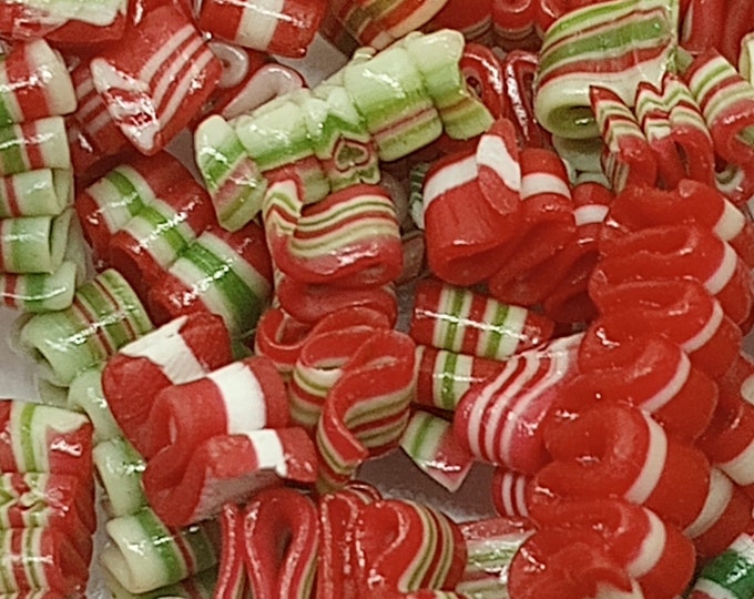1:12 Scale Miniature Ribbon Candy, Christmas Mix, Miniatures, Dollhouse ...