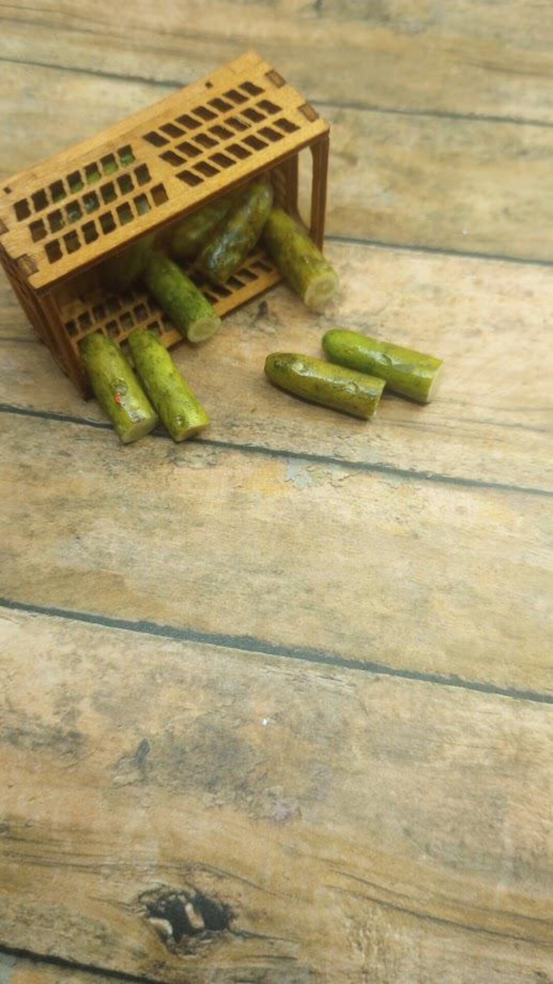 Cucumbers, Miniature Cucumbers, Miniature Food, Dollhouse Miniatures ...