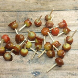 Caramel Apples, Miniature Food, Miniature Apples, Dollhouse Miniatures ...
