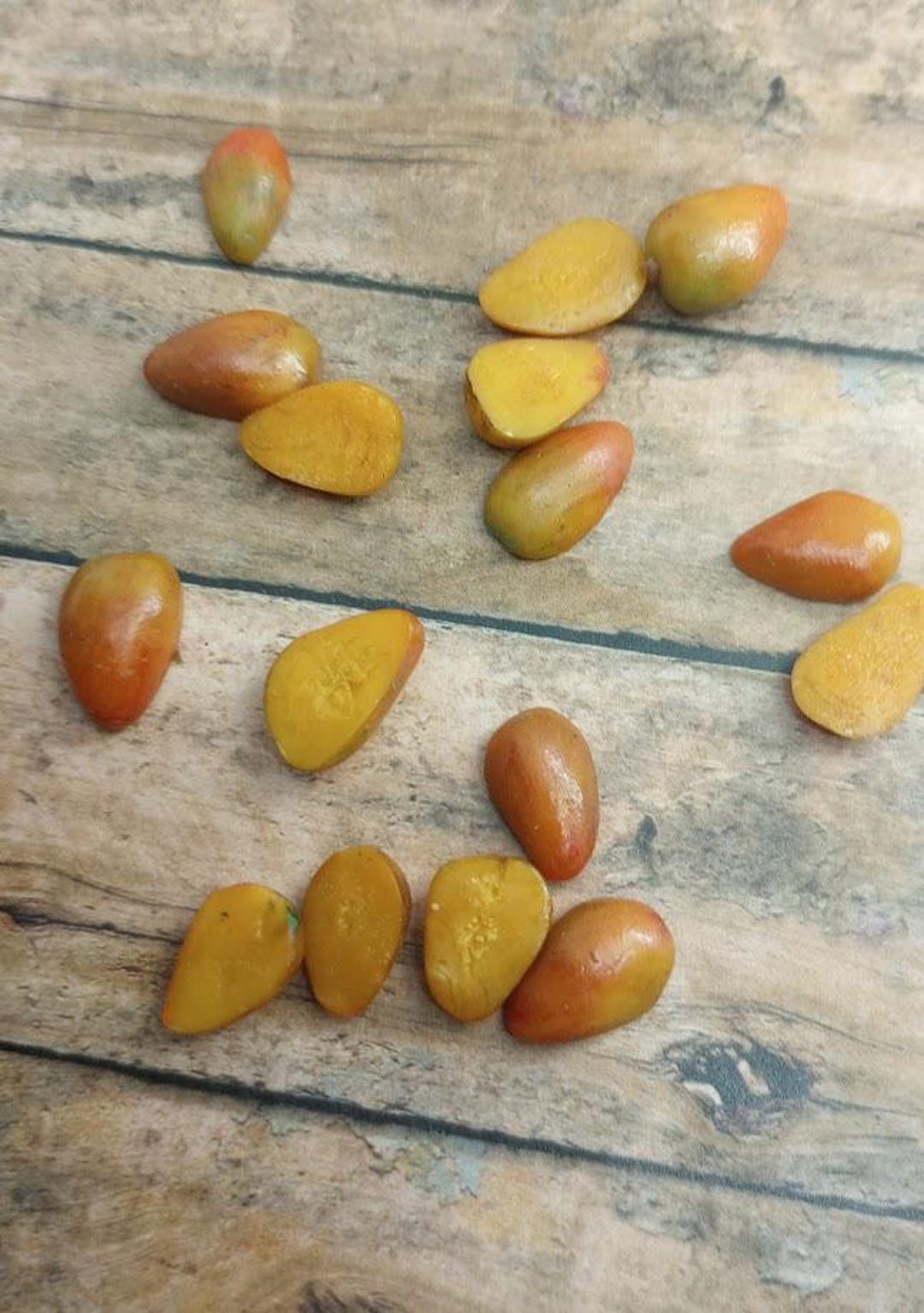 Miniature Mango Halves, Mango Halves, Miniature Fruit, Miniature Food ...