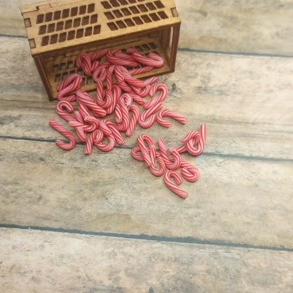 Miniature Candy Canes - Etsy