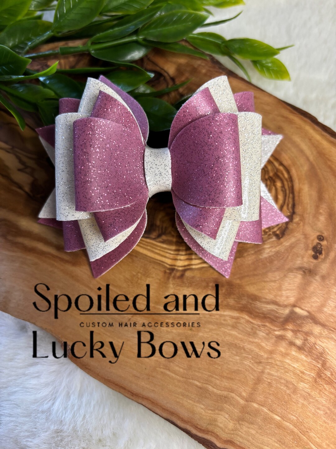 Made to Match Mauve Shimmer- 4” Bow for a Stanley Quencher - Etsy