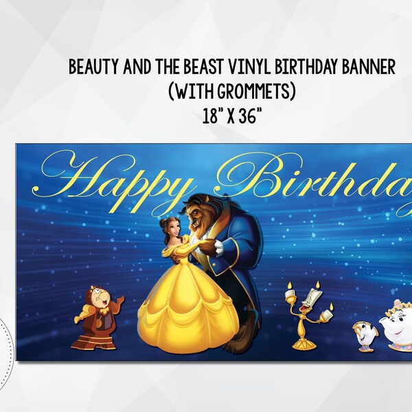 Beauty Beast Banner - Etsy