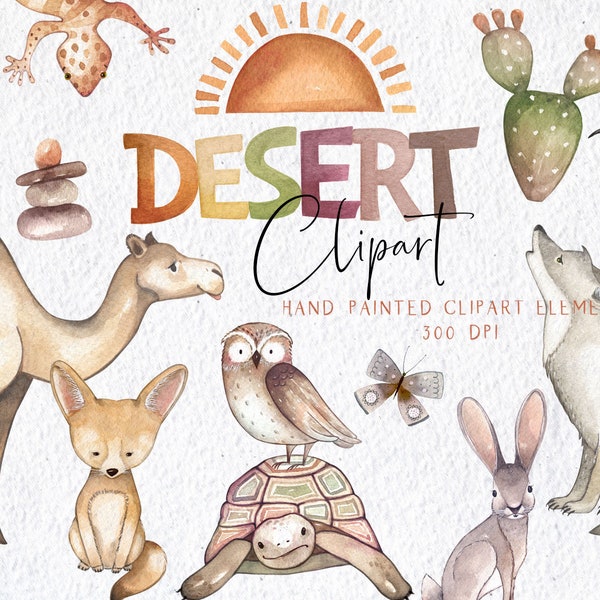 Desert Animals Clip Art - Etsy