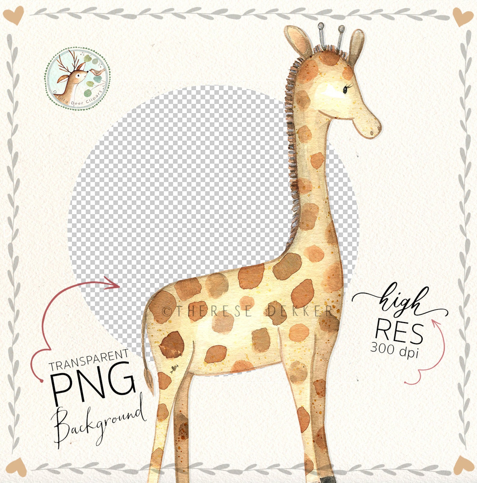 Watercolor Safari Clipart Watercolor Jungle Clipart Safari | Etsy