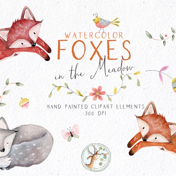 Fox Clipart - Etsy
