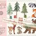 Watercolor Woodland Animals Clipart, Watercolor Forest Animals Clip Art ...