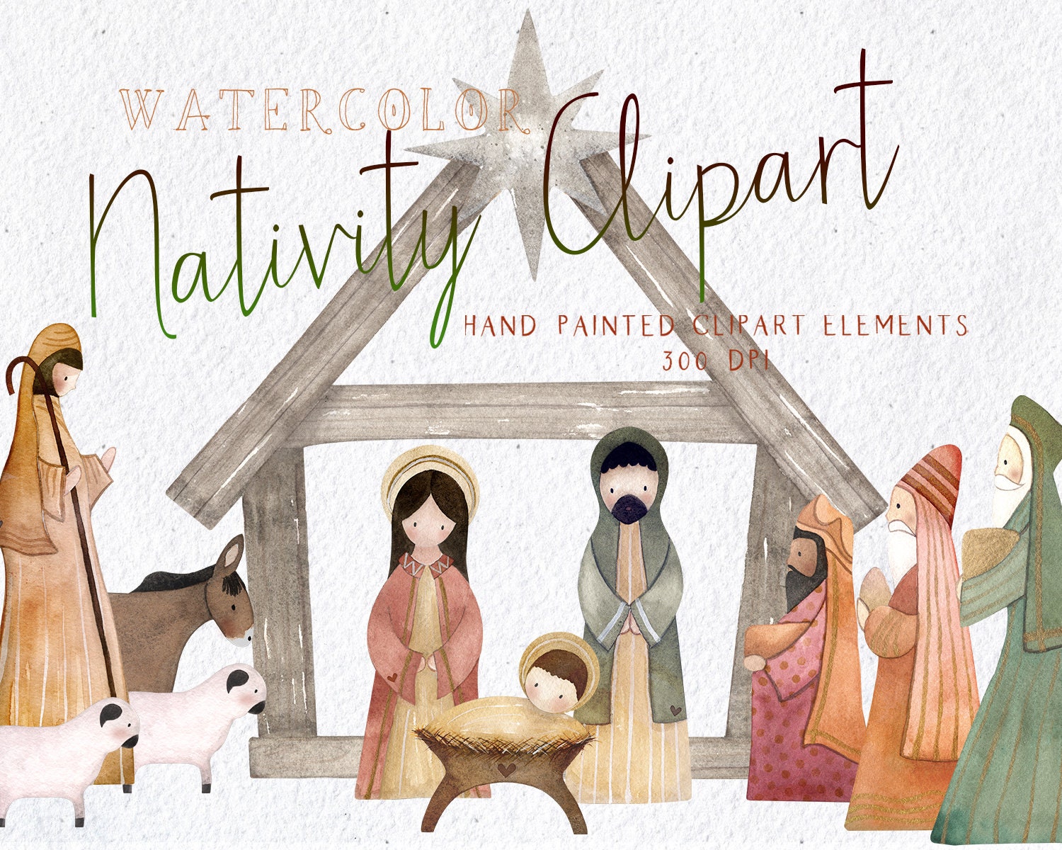 Holy Family Christmas Clip Art
