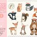 Woodland Animals Clipart, Woodland Clip Art, Watercolor Woodland ...