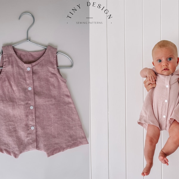 Girls Romper Pattern - Etsy