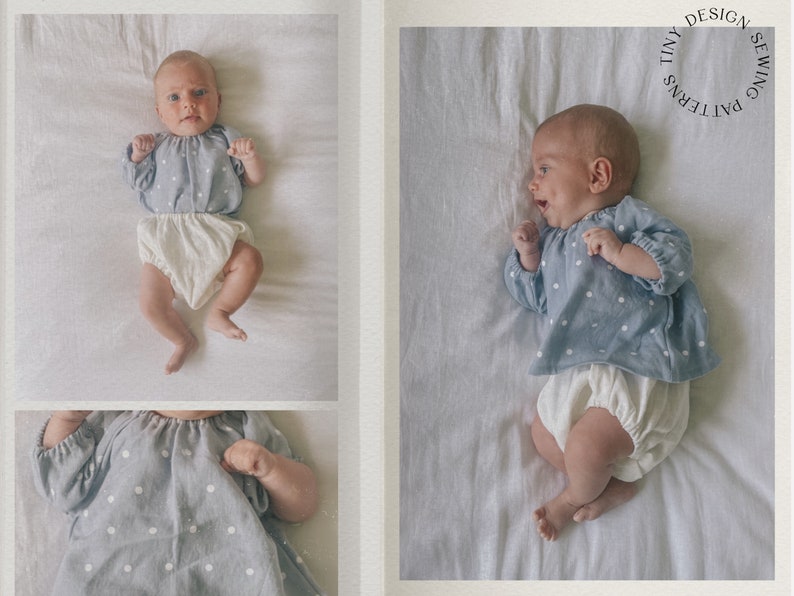 Baby Bloomer and Top Pattern PDF Sewing Pattern Baby Smock - Etsy