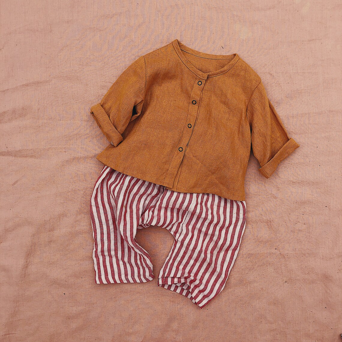 Bundle: Baby Harem Pants & Button-down Shirt Sewing Pattern (PDF ...